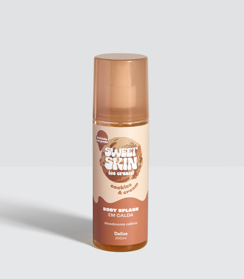 BODY SPLASH EM CALDA (COOKIES & CREAM) – SWEET SKIN ICE CREAM – Dailus